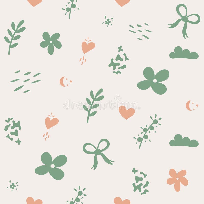 Abstract Minimalistic Pattern in Pastel Colors. Children S Cute ...