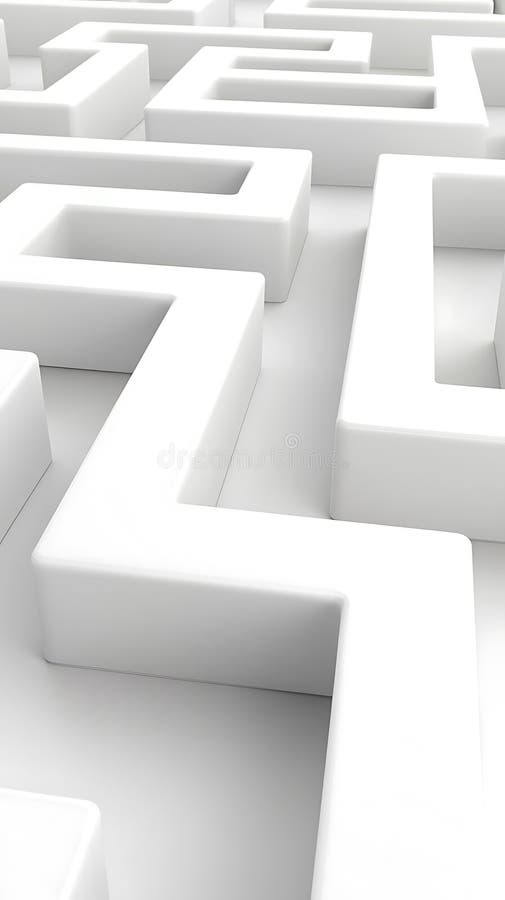 Navigating Pathways: Abstract Minimalistic Perspective of White ...