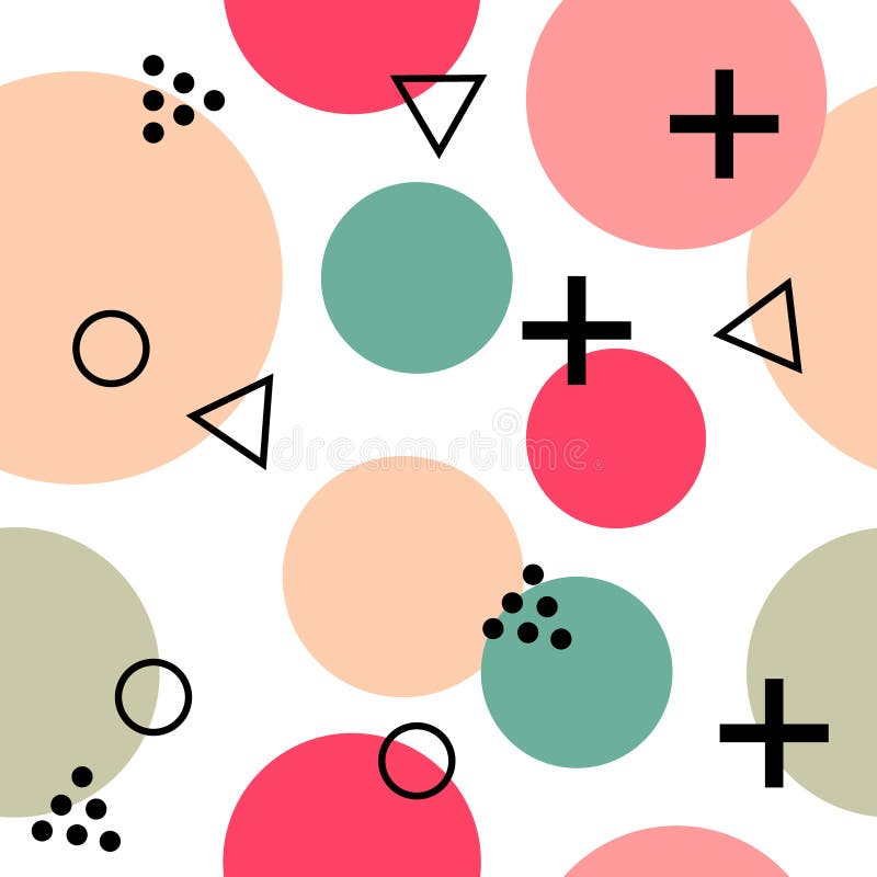 Abstract Minimalistic Seamless Pattern Stock Vector - Illustration of ...