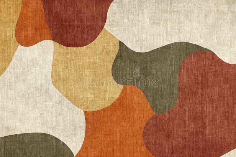 Abstract Minimalistic Shapes with Earth Tones and Tactile Texture for ...