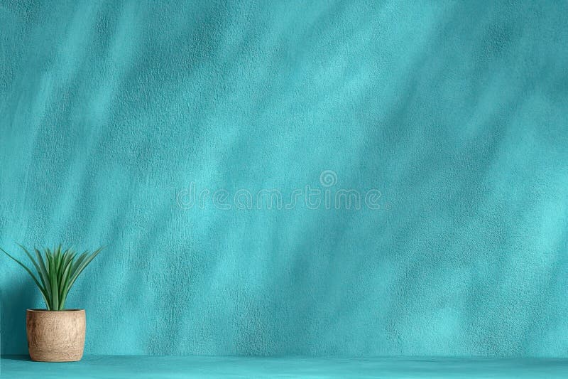 Abstract Mint Blue Concrete Wall with Water Caustic Effect: Trendy ...