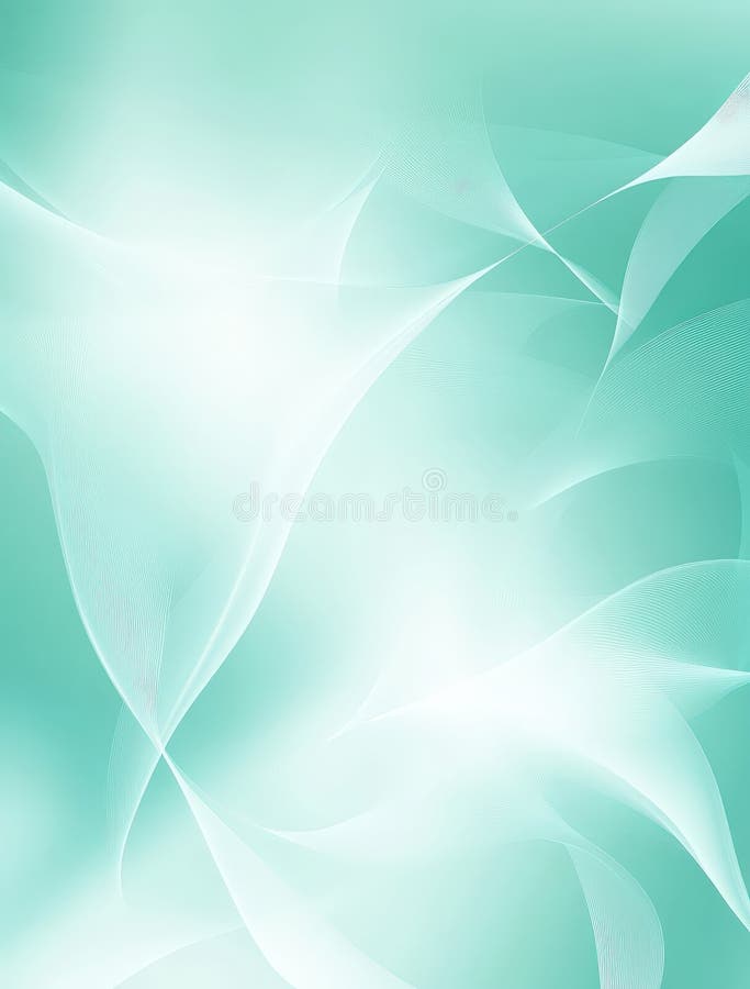 Abstract Mint Green Wave Background Stock Illustration - Illustration ...