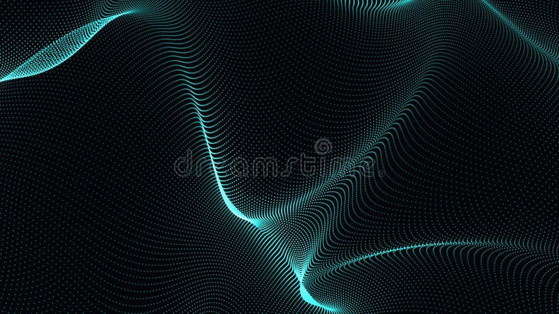 Abstract Mir Sky Blue Color Wave Isolated on the Black Background. Sky ...