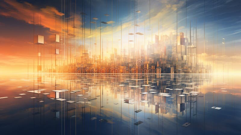 Quantum Mirage stock illustration. Illustration of cryptography - 285505438