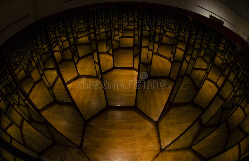 The Abstract Mirror Room Reflection Stock Image - Image of design ...