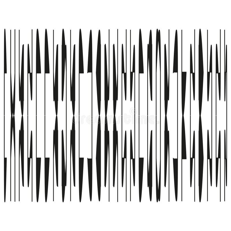 Abstract Mirrored Black Vertical Lines Forming Sharp Blade Like Shapes ...