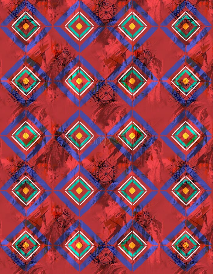 Abstract Mix Geometrical Pattern with Color Backgound Stock ...