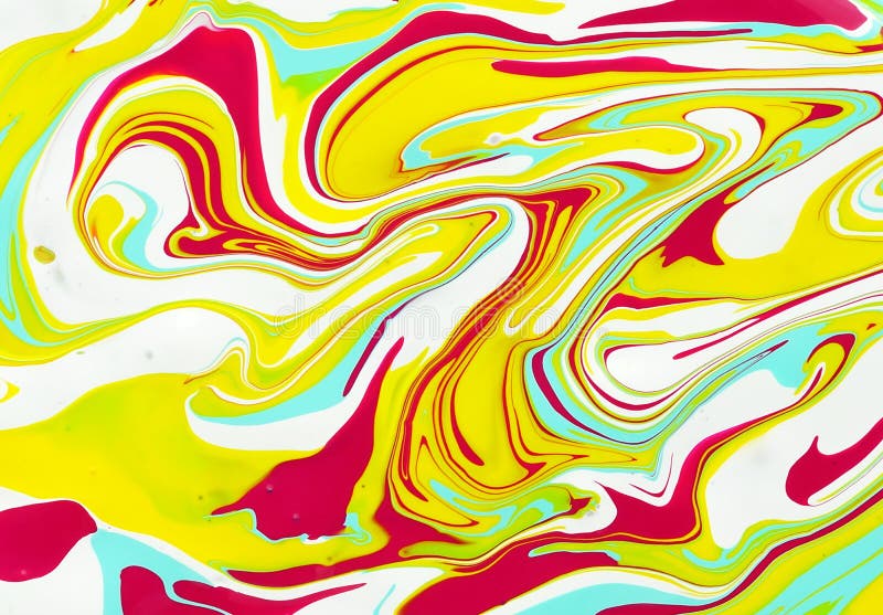 Abstract Mixed Acrylic Texture with Marble Pattern Stock Photo - Image ...