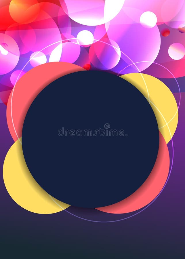 Abstract Mixed Color Circles Background Stock Vector - Illustration of ...