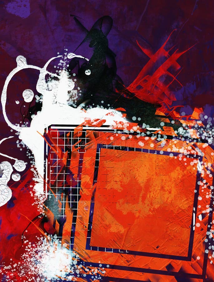 Abstract Mixed Media Background or Texture Stock Image - Image of ...