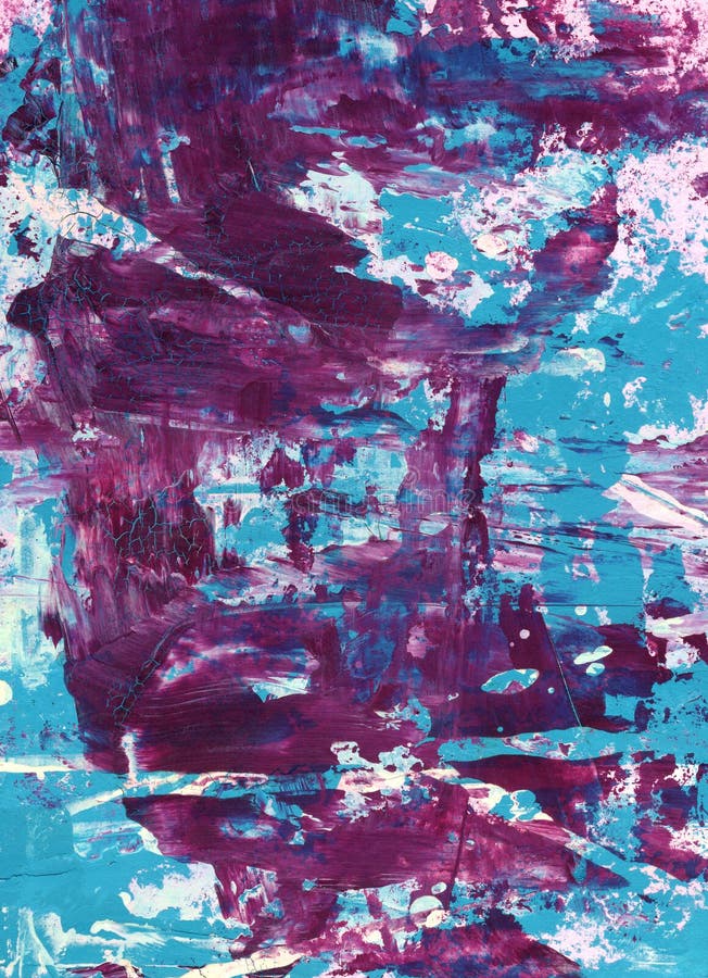 Mixed Media Painting with Nature Details Stock Illustration ...