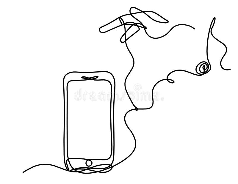 Iphone Line Drawing Stock Illustrations – 312 Iphone Line Drawing Stock ...