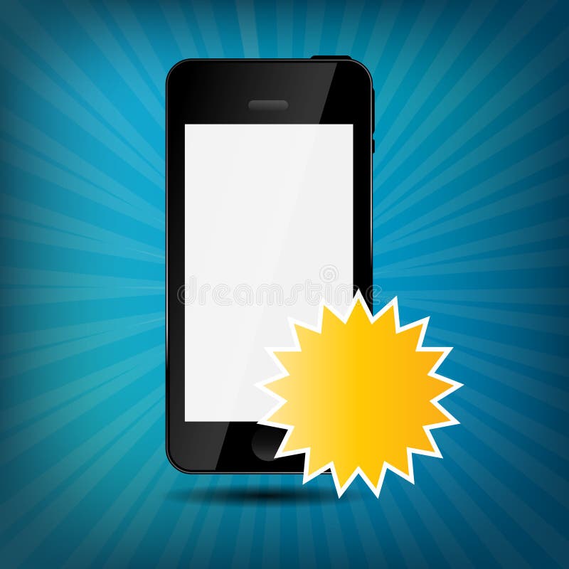Abstract Mobile Phone Vector Illustration Stock Vector - Illustration ...