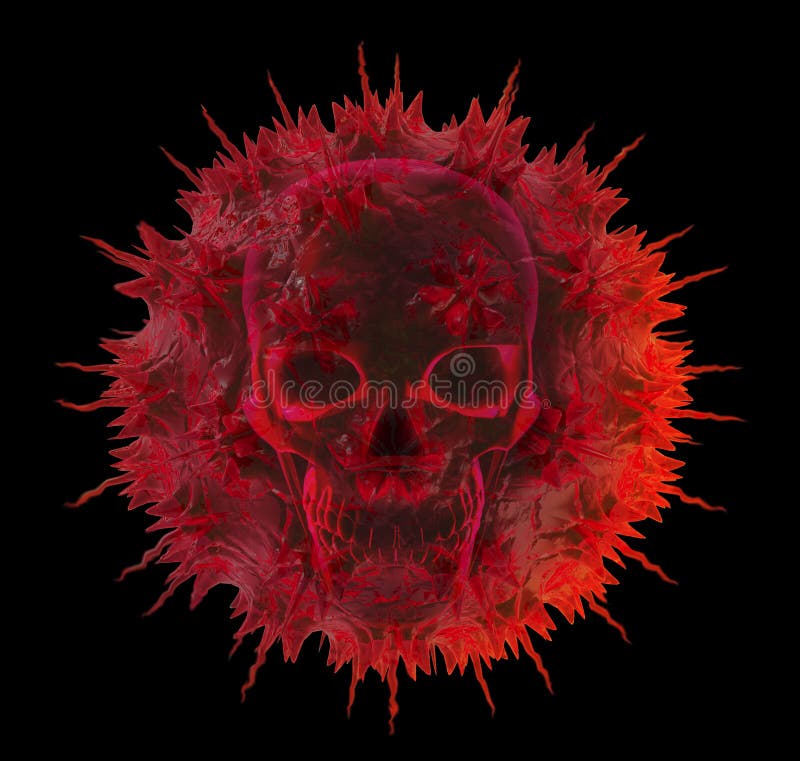 The Concept of a Sinister Virus Dangerous To Humans. a Deadly Virus ...