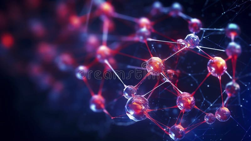 Abstract Model Molecule. Digital Technologies in Genetic Engineering ...
