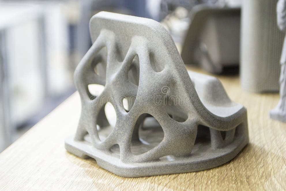 Abstract Model Printed 3D Printer Polyamide Powder Technology Multi Jet Fusion Stock Image ...