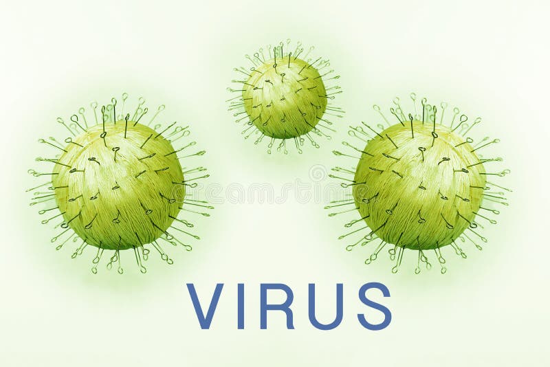 Abstract Model of a Virus Strain from a Ball of Thread Stock Photo ...