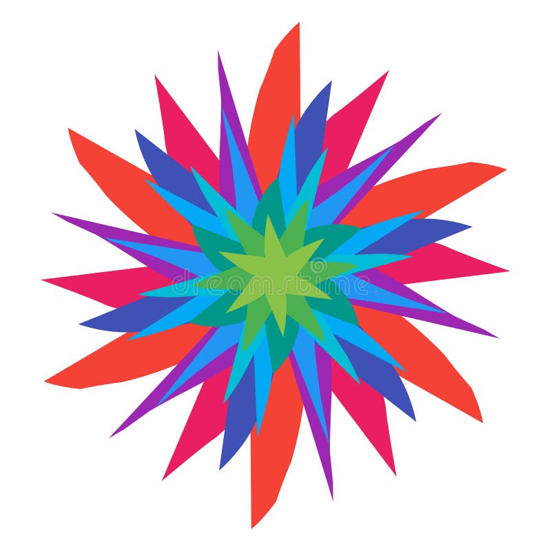 Abstract Models of Various Colors Such As Rainbow Colors Stock ...