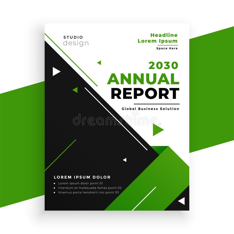 Abstract and Modern Annual Report Layout for Company Information Stock ...