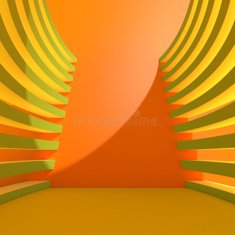 Abstract Modern Architecture Background 3d Rendering Stock