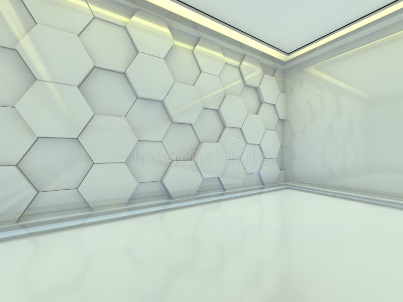 Abstract Modern Architecture Background 3d Rendering Stock