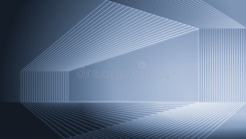 Abstract Modern Architecture Background, Empty Open Space Interior ...
