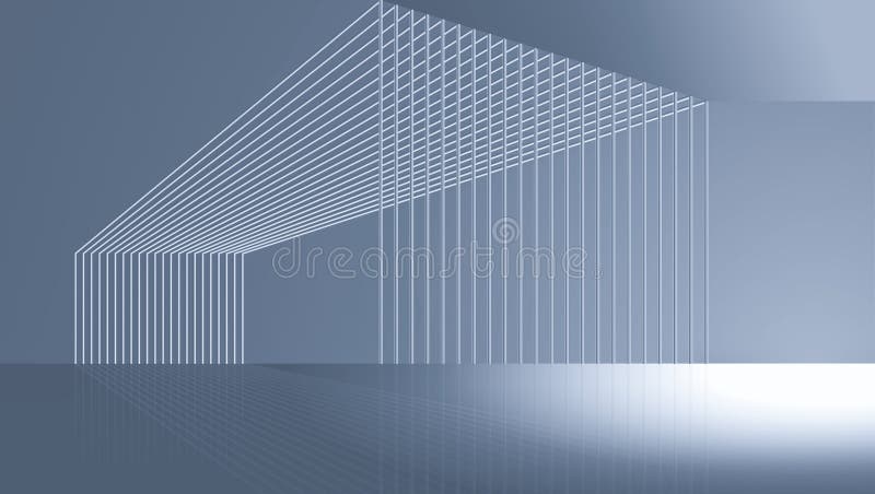 Abstract Modern Architecture Background, Empty Open Space Interior ...