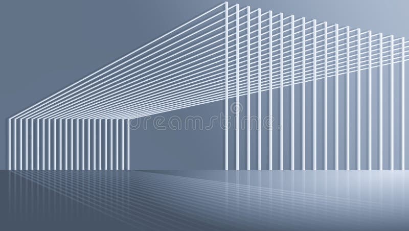 Abstract Modern Architecture Background, Empty Open Space Interior ...