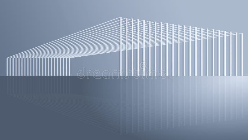 Abstract Modern Architecture Background, Empty Open Space Interior ...