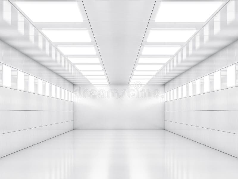 Abstract Modern Architecture Background, Empty White Open Space Stock ...