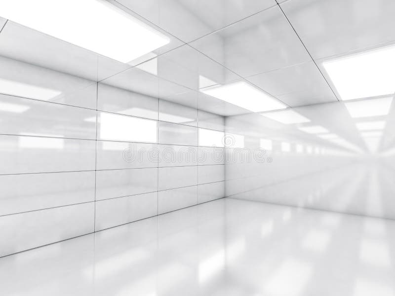 Abstract Modern Architecture Background, Empty White Open Space Stock ...