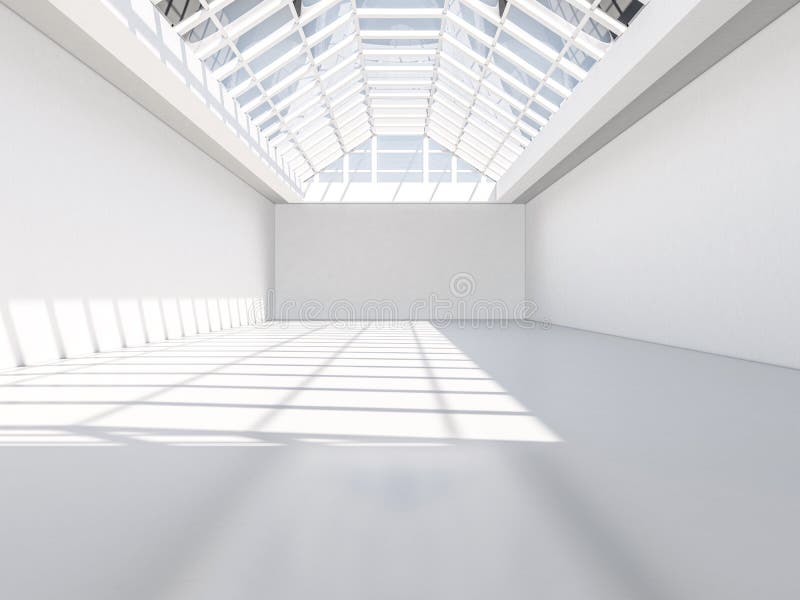 Abstract Modern Architecture Background, Empty White Open Space Stock ...