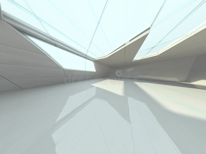 Abstract Modern Architecture Background, Empty White Open Space Stock ...