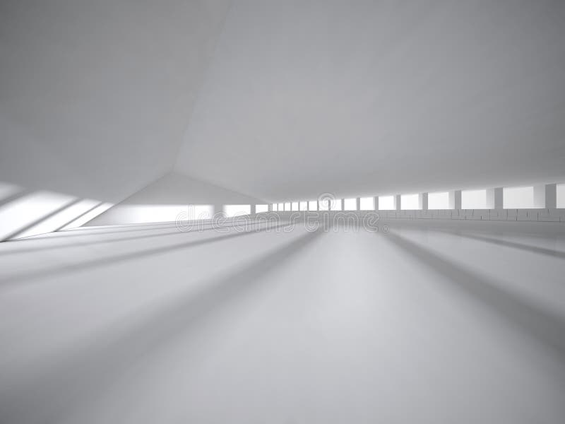 Abstract Modern Architecture Background, Empty White Open Space Stock ...