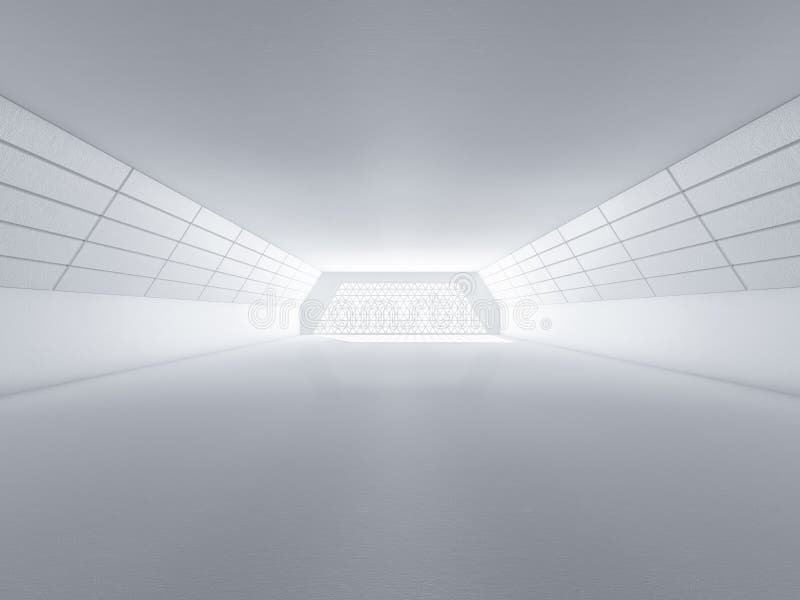 Abstract Modern Architecture Background, Empty White Open Space Stock ...