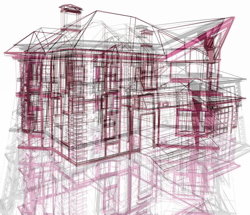 Abstract Modern Architecture Stock Illustration - Illustration of ...