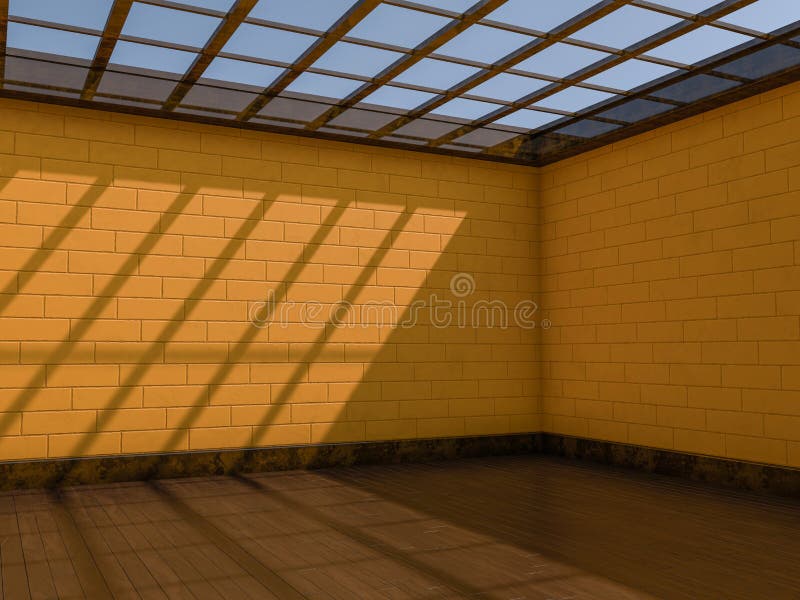 Abstract Modern Architecture Empty Background. 3D Illustration Stock ...