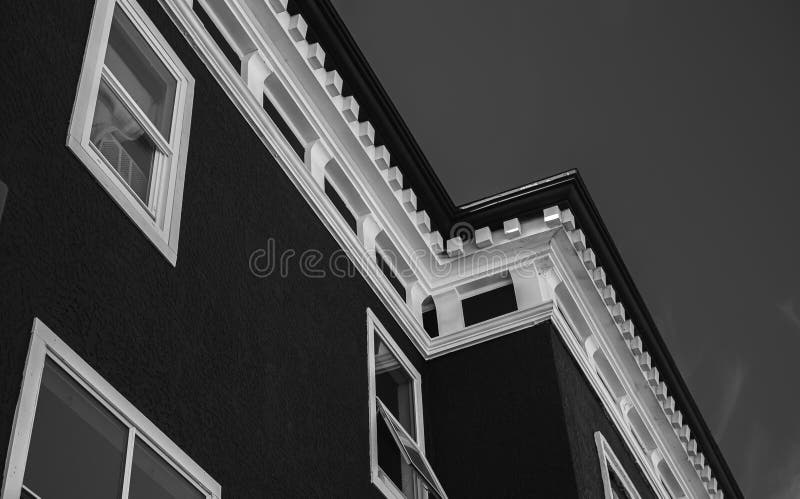 Abstract Modern Architecture with High Contrast Black and White Tone ...