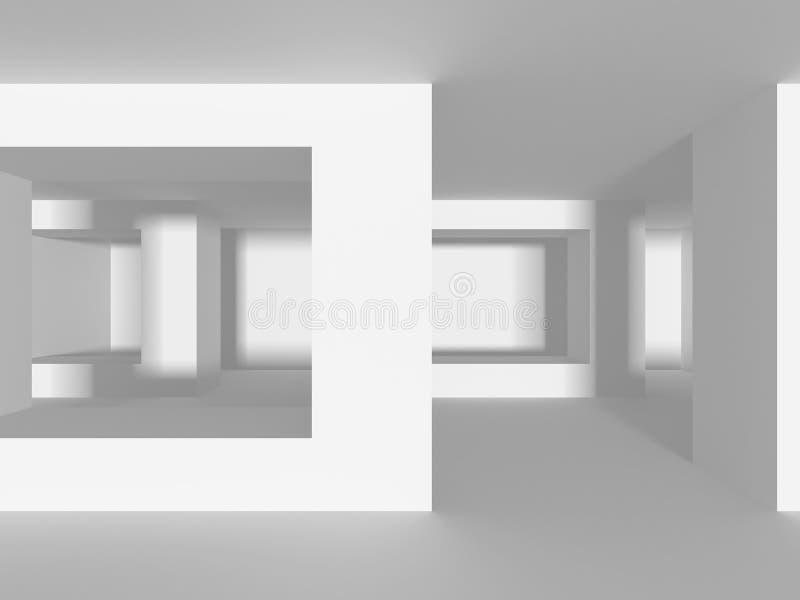 Abstract Modern Architecture Interior Background Stock Illustration ...