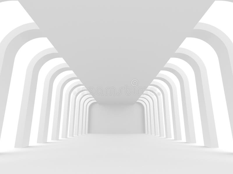 Abstract Modern Architecture Interior Background Stock Illustration ...