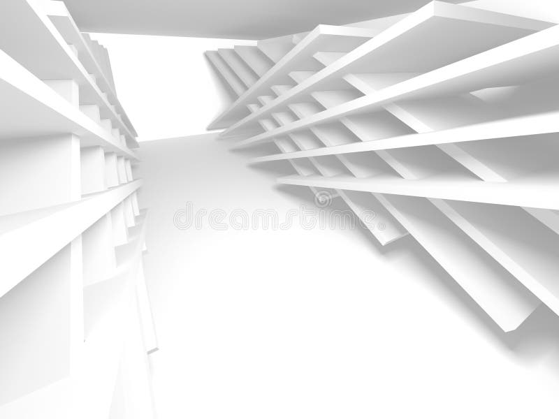 Abstract Modern Architecture Interior Background Stock Illustration ...
