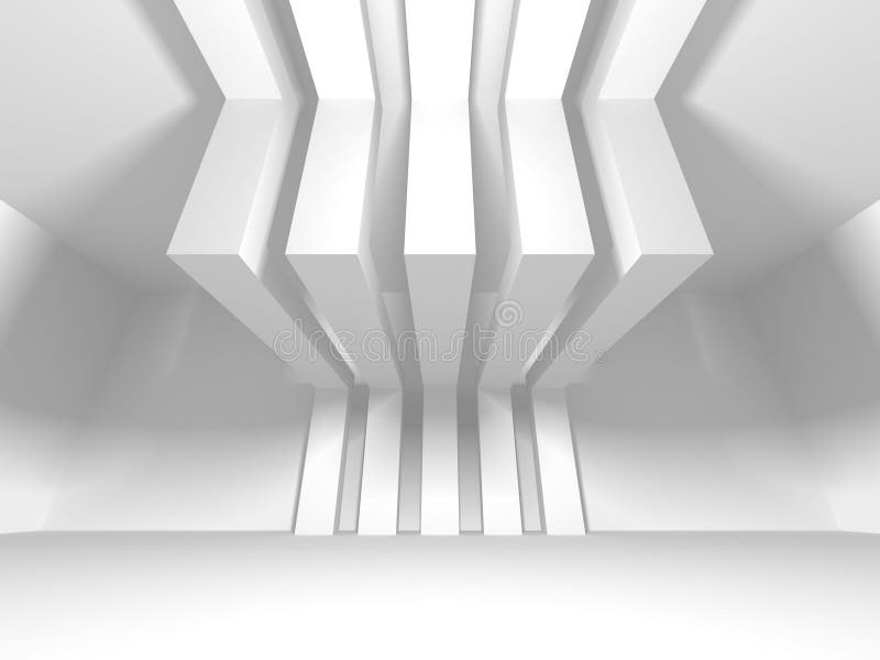 Abstract Modern Architecture Interior Background Stock Illustration ...