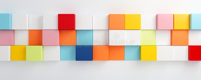Abstract Modern Art Concept, Room Wall Designed Stock Illustration ...