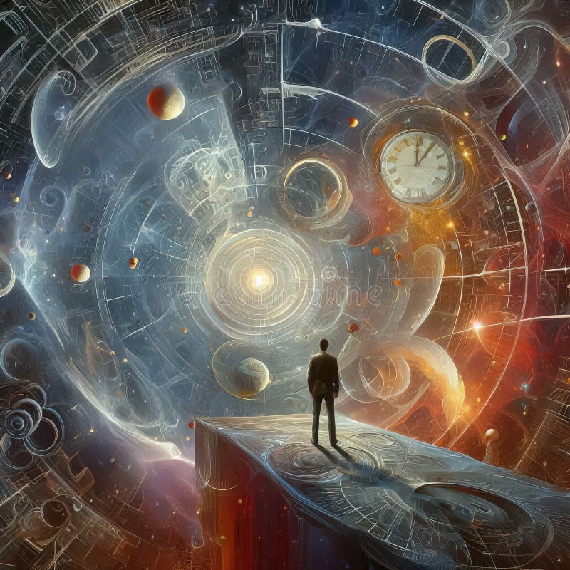 An Abstract Modern Art Liminal Dream Universe Time Scene, Surreal Art ...