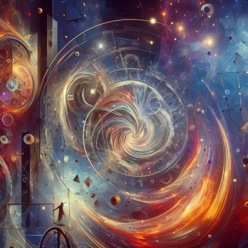 An Abstract Modern Art Liminal Dream Universe Time Scene, Surreal Art ...