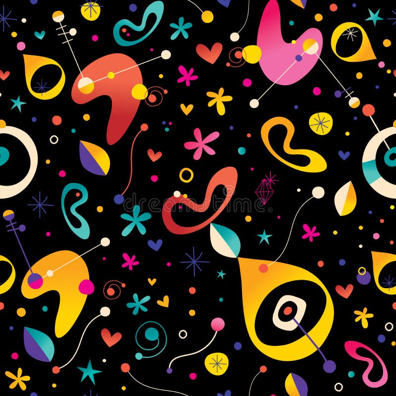 Abstract Art Retro Border Design Elements Stock Vector - Illustration ...