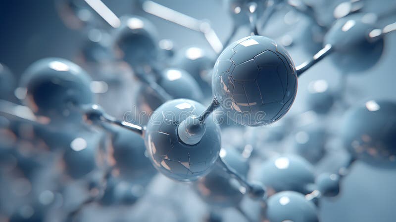 Abstract Modern Atom Molecule Structure Stock Photo - Image of element ...