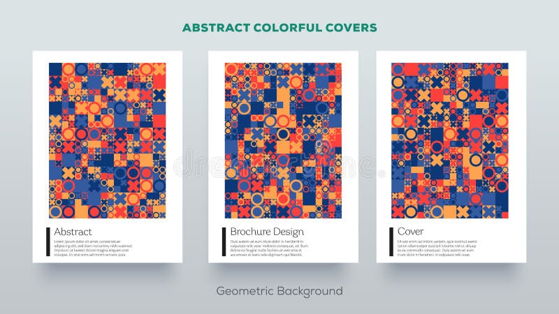 Geometric Design Covers. Minimal Abstract Pattern. Minimalistic ...