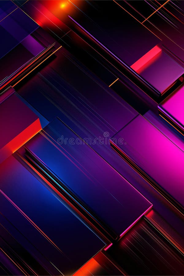 Abstract Modern Background Design with Vibrant Geometric Shapes and Striped Patterns Stock ...