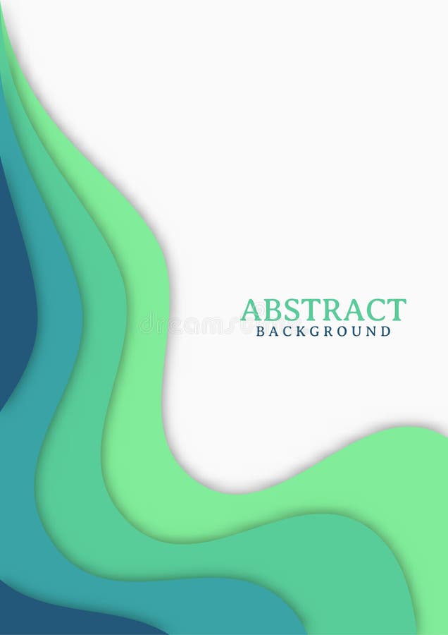 Abstract Modern Background Design with Wavy Shapes Stock Vector ...